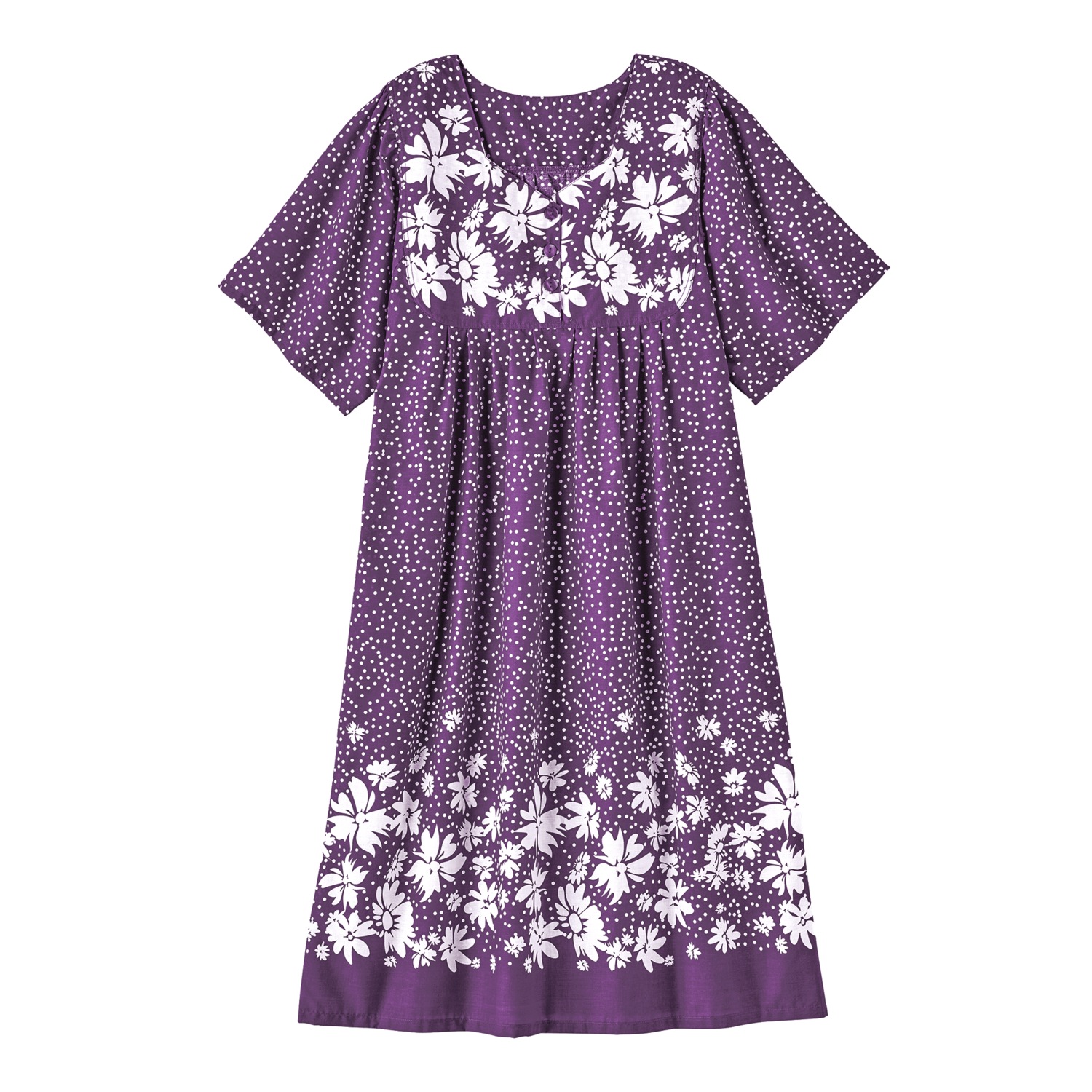 Border Print Patio Dress | Essentials