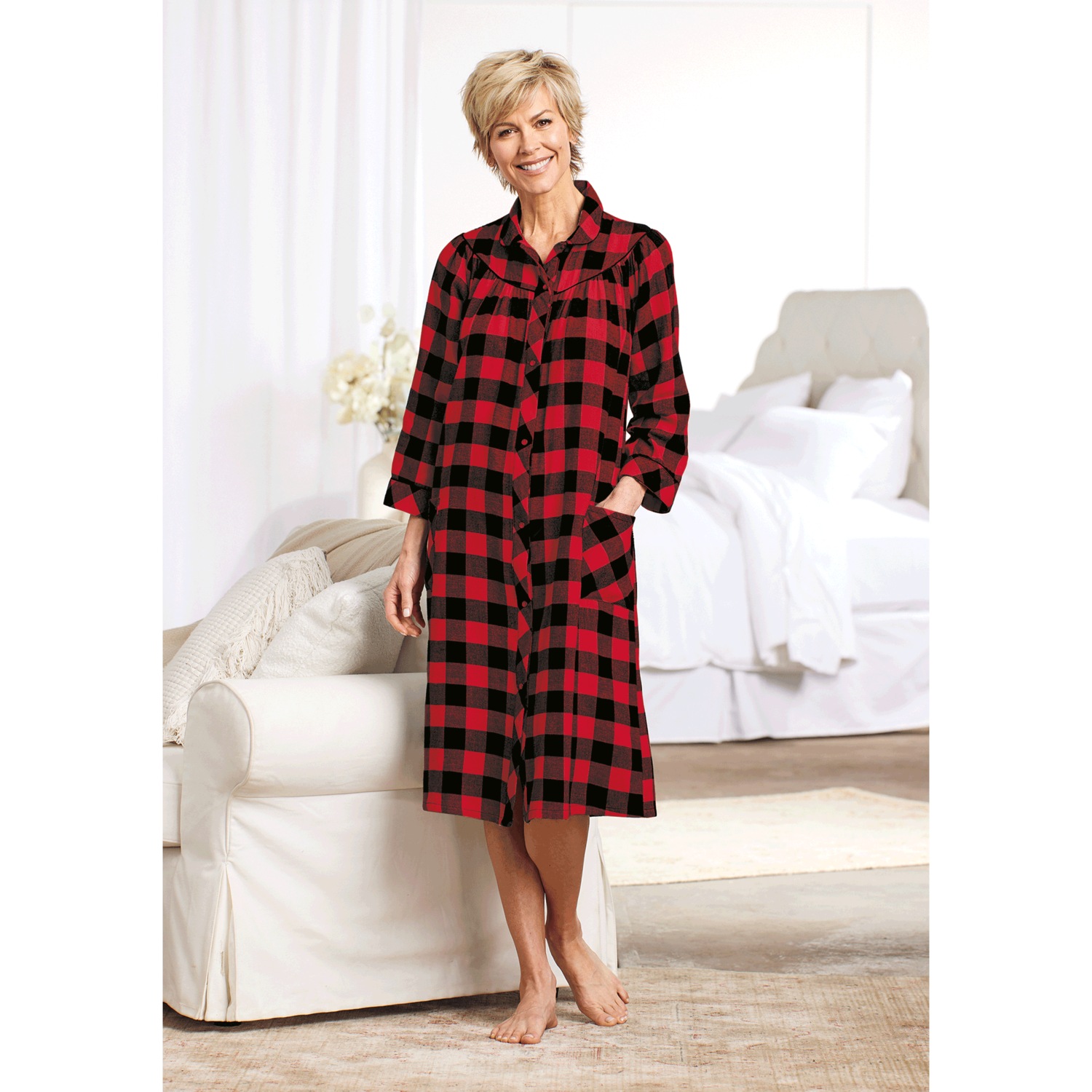 Flannel Snap-Front Duster | Essentials
